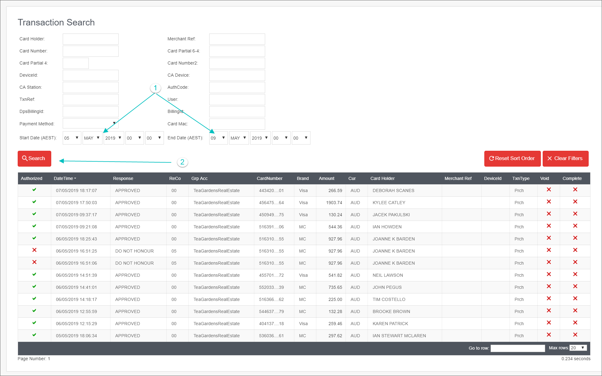 Payment Express Reports – HOMHERO