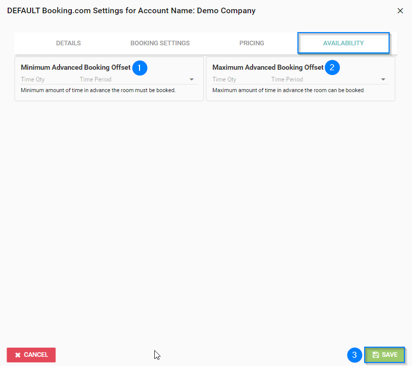 DEFAULT Booking.com Settings – HOMHERO