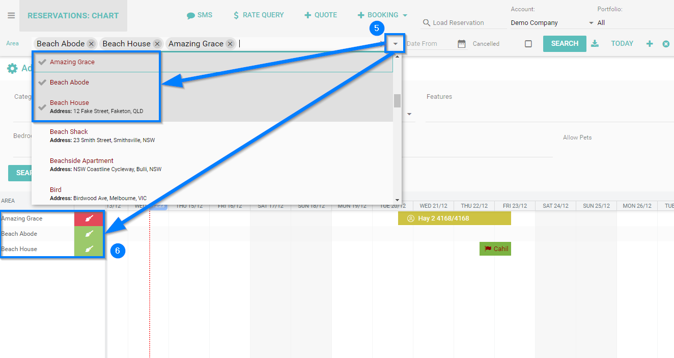 Reservations Chart – HOMHERO